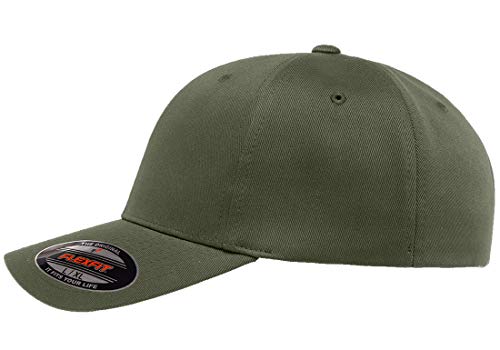 1960-63 Ford Falcon Hardtop Outline Design Flexfit 6277 Athletic Baseball Fitted Hat Cap Olive L/XL