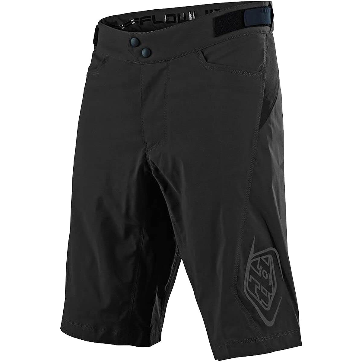 Troy Lee Designs Cycling Mountain Bike Trail Biking MTB Bicycle Shorts for Mens, Flowline Short Shell Shorts (Solid Black, 36)