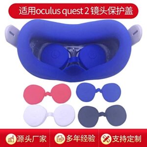 siliconelens cover for oculus quest 2 dust proof cover for oculus quest 2 anti-scratching lens protector (blue)