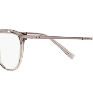 A|X ARMANI EXCHANGE Women's Ax3078 Cat Eye Prescription Eyewear Frames, Tundra/Demo Lens, 53 mm