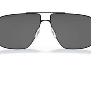 A|X ARMANI EXCHANGE Men's AX2037S Square Sunglasses, Matte Black/Grey Polarized, 60 mm