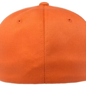 1960-63 Ford Falcon Hardtop Outline Design Flexfit 6277 Athletic Baseball Fitted Hat Cap Orange L/XL