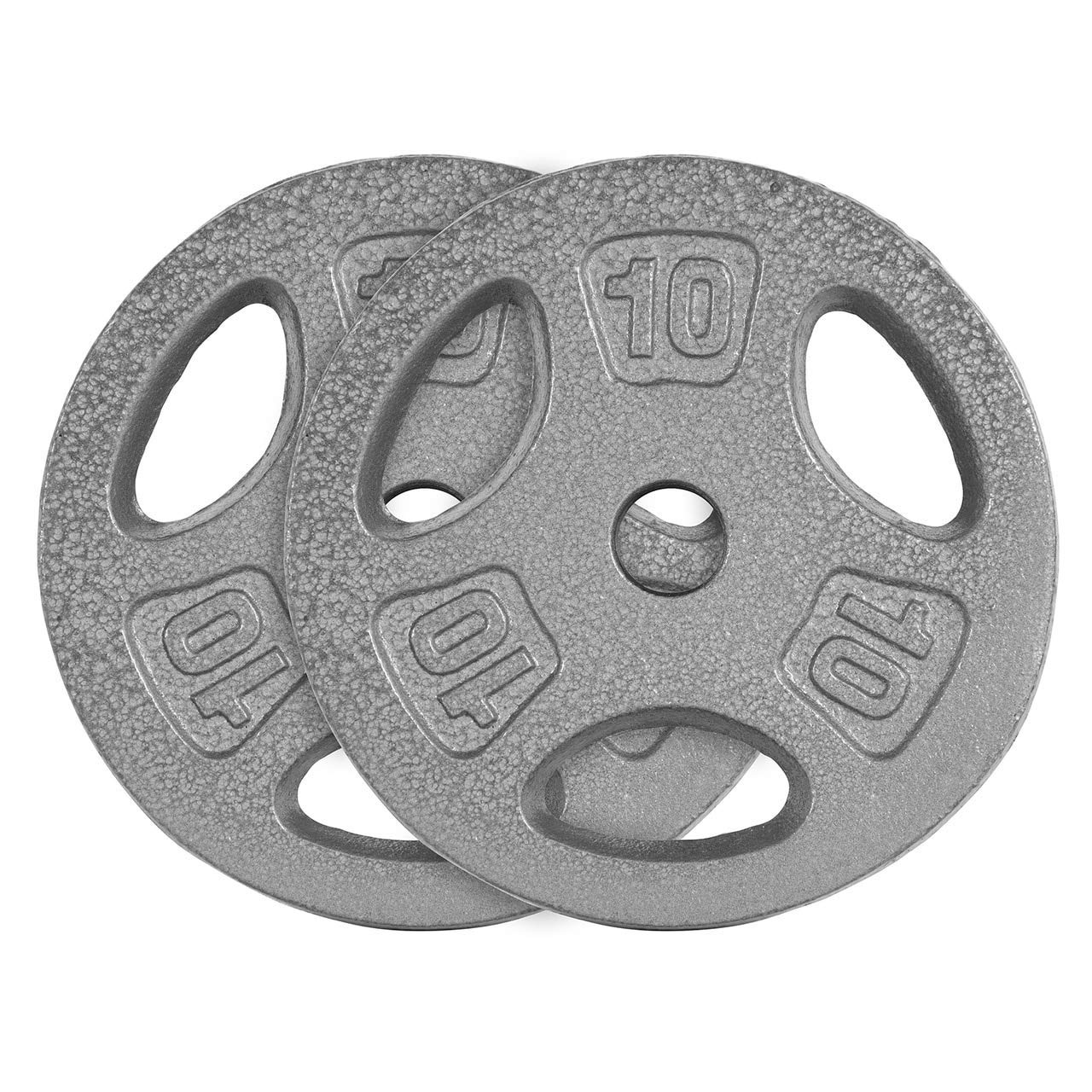 CAP Barbell Cast Iron 1" Gray Standard Grip Plate for Strength Training, Muscle Toning, Weight Loss & Crossfit - Multiple Choices Available