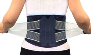 allyflex sports® lumbar support - back brace for men & women ergonomic design and lightweight breathable material provide back support and pain relief for waist - xs/s (25.0'' - 31.5'')