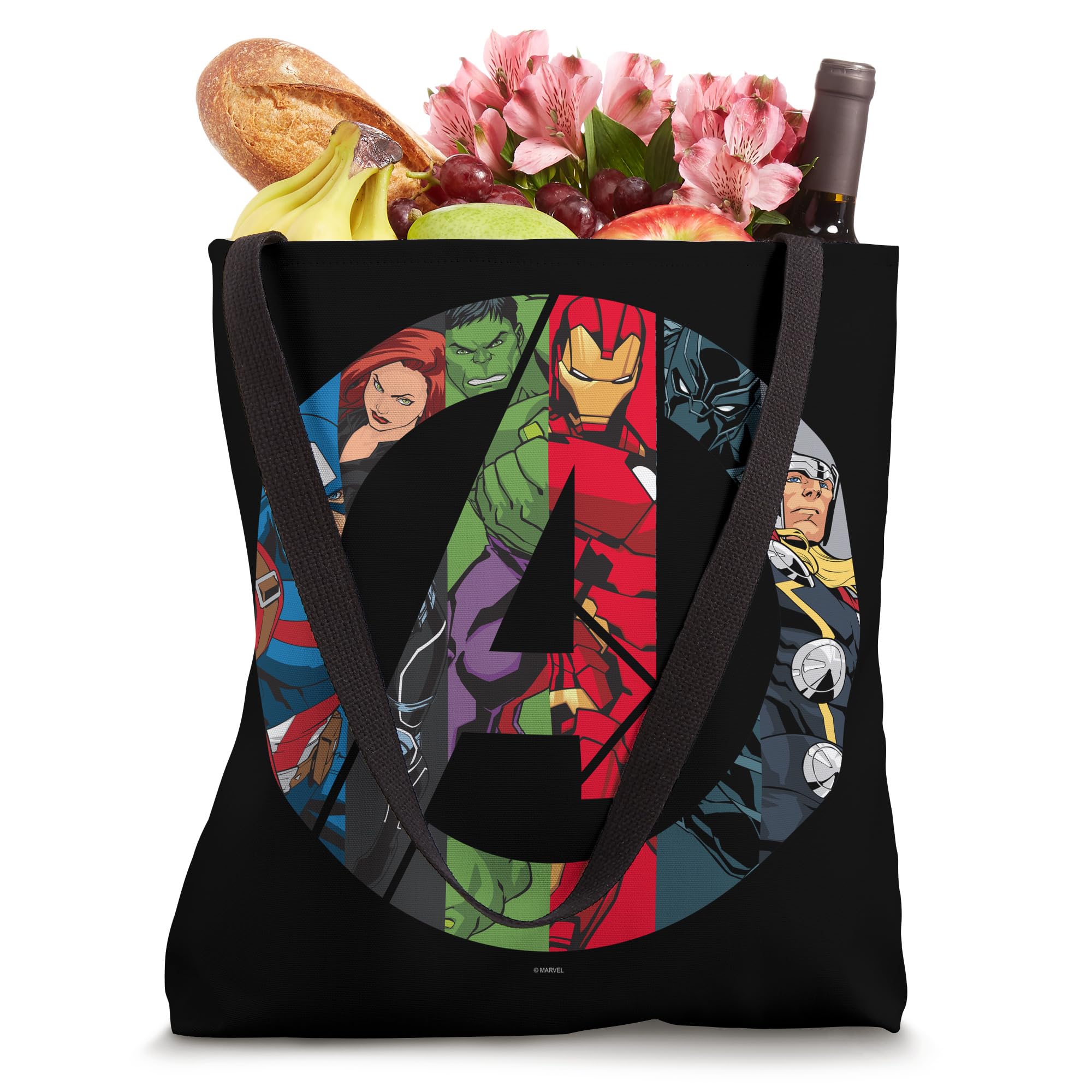 Marvel Avengers A Logo Super Heroes Assemble Tote Bag