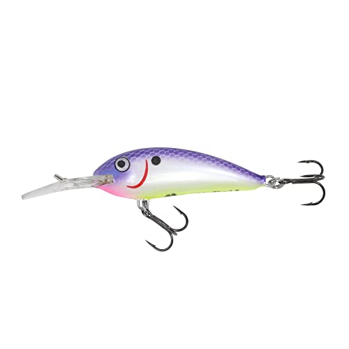 Northland Fishing Tackle Rumble Shad Medium Diving Balsa Crankbait - Freshwater Lures for Bass, Crappie, Walleye, Trout and Many More (Purple Pearl, 2.75", 1/2 Oz)