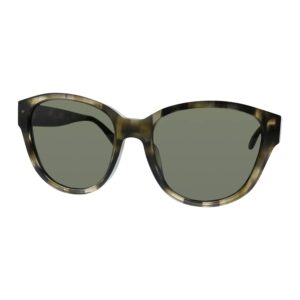 tory burch ty7163u women's sunglasses striped olive tortoise/solid dark green 54