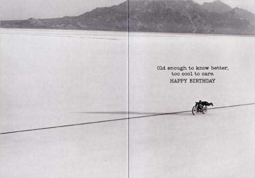 Avanti Press Roland Free : Motorcycle Land Speed Record America Collection Humorous : Funny Birthday Card