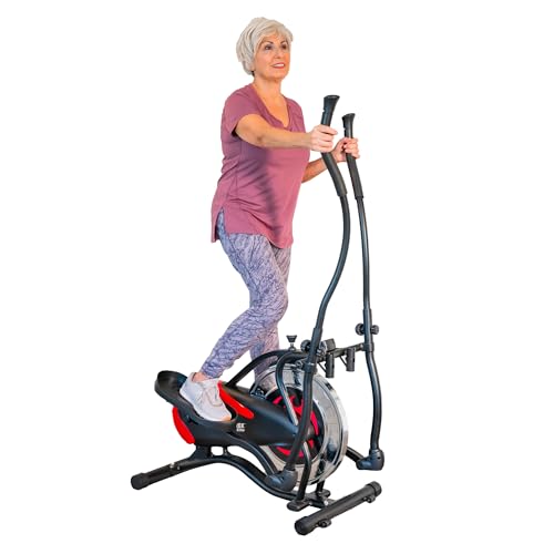 ORBITREK Elite Elliptical Machine for Home Workouts, Compact Exercise Equipment for Home Use, Cardio Training Machine with Variable Resistance, Compact Design, Supports Upto 300 lbs Weight Capacity