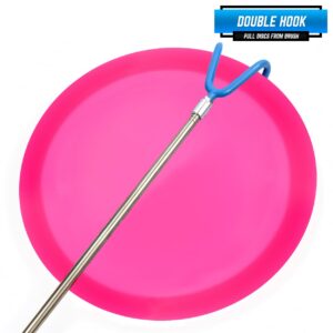 Rogue Iron Sports Disc Golf Retriever Pole Telescoping Disc Golf Accessories Grabber 16 inches to 16ft (Blue, 1, Inches, 1, Inches, 1, Inches, 16.00, Inches, 1, Inches)