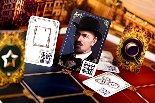 Chronicles of Crime Millennium 1900 Board Game - Immersive Detective Mystery Adventure, Cooperative Game for Kids and Adults, Ages 12+, 1-4 Players, 60-90 Minute Playtime, Made by Lucky Duck Games