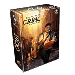 chronicles of crime millennium 1900 board game - immersive detective mystery adventure, cooperative game for kids and adults, ages 12+, 1-4 players, 60-90 minute playtime, made by lucky duck games