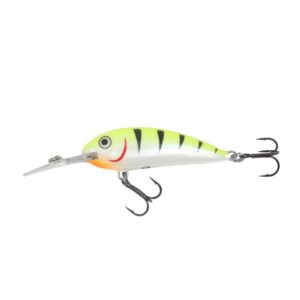 northland fishing tackle rumble shad medium diving balsa crankbait - freshwater lures for bass, crappie, walleye, trout and many more (lemon tiger, 2.25", 3/8 oz)