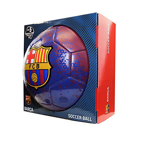 Icon Sports FC Barcelona Solarized Team Soccer Ball Solarized Blue, 5