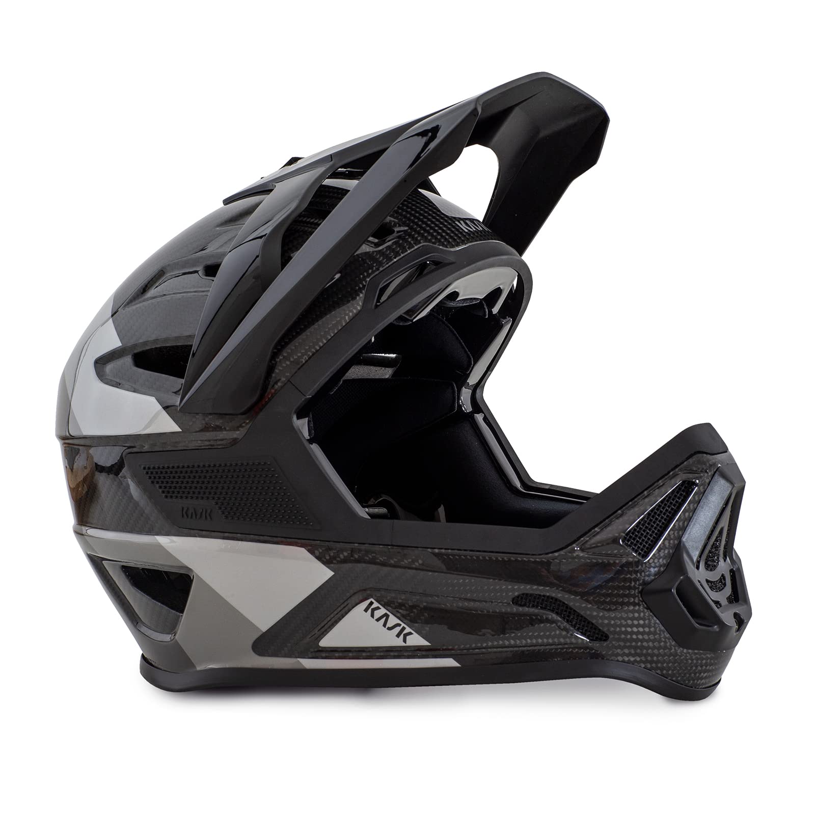 KASK Defender Bike Helmet I Enduro, Downhill & BMX Full-Face Lightweight Bike Helmet with Adjustable Visor - Black - XL