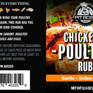 Pit Boss 40325 Chicken & Poultry Rub Grill Spices, 12.5 Ounce (Pack of 1), Multicolored