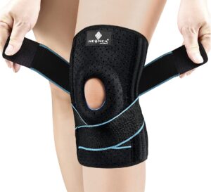 neenca knee brace for knee pain, adjustable knee support with patella gel pad & side spring stabilizers, knee wrap for arthritis, meniscus tear, acl, knee pain relief, runner, sport - fsa/hsa approved