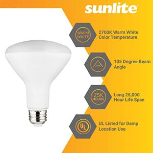 Sunlite LED BR30 Recessed Light Bulb, 10.5 Watt (65w Equivalent), 800 Lumens, Medium E26 Base, Dimmable Flood, UL Listed, 2700K Soft White, 1 Count