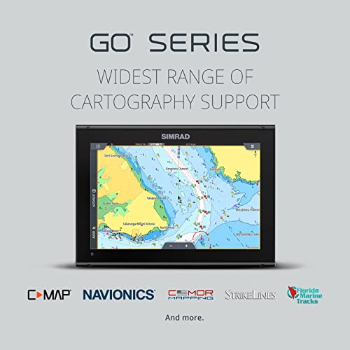 Simrad GO9 XSE - 9-inch Chartplotter with Active Imaging 3-in-1 Transducer, C-MAP DISCOVER Chart Card