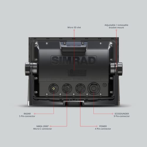 Simrad GO9 XSE - 9-inch Chartplotter with Active Imaging 3-in-1 Transducer, C-MAP DISCOVER Chart Card