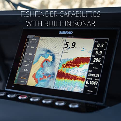 Simrad GO9 XSE - 9-inch Chartplotter with Active Imaging 3-in-1 Transducer, C-MAP DISCOVER Chart Card