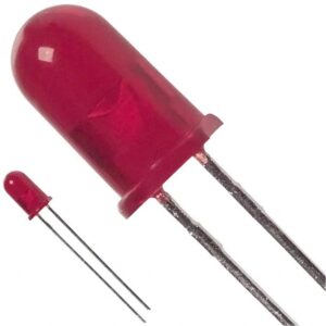 avlis-co pack of 10 tllr5401 standard led uni color red diffused 5mm t/h radial