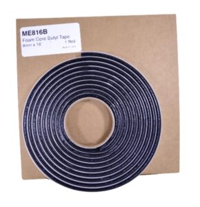 8mm x 16' round foam core butyl tape roll auto glass adhesive 6 pack