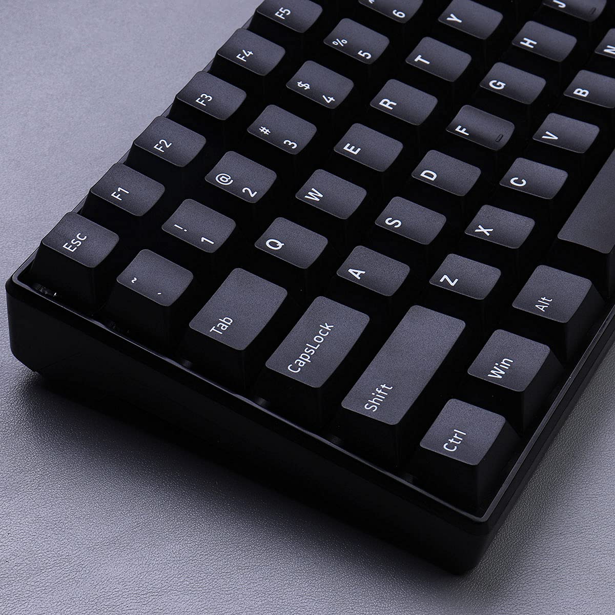 Black Keycaps, 139 Keys PBT Cherry Profile Double Shot White On Black keycaps for filco Cherry Ducky iKBC Mechanical Gaming Keyboard (Black)