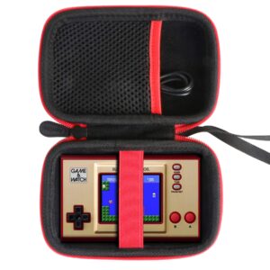 aenllosi storage organizer hard case compatible with nintendo game & watch (for super mario bros)