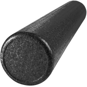 jfit high density foam roller, black, 36-inch