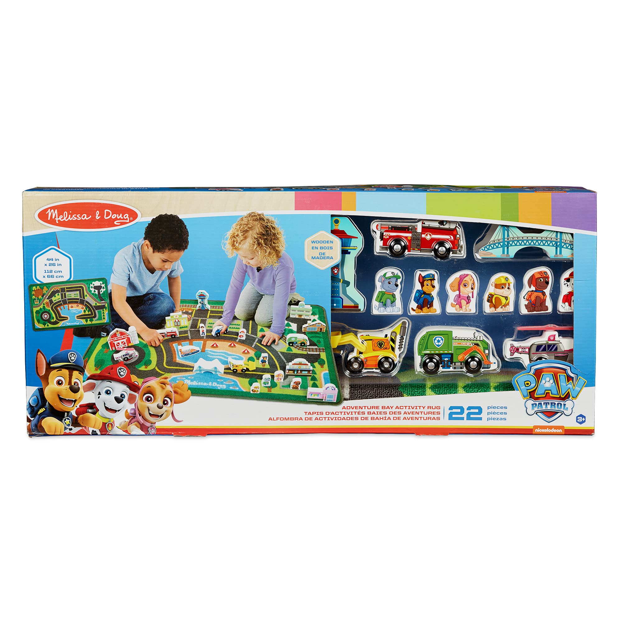 Melissa & Doug PAW Patrol Activity Rug - Adventure Bay (22 Pieces)