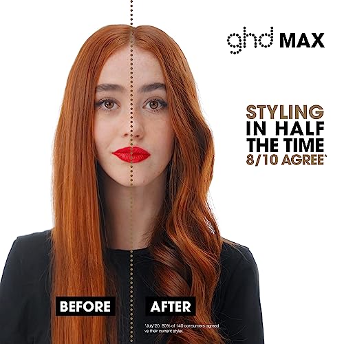 ghd Max Styler ― 2" Flat Iron Hair Straightener, Professional Wide Ceramic Plates Hair Styling Tool for Long, Thick, and Curly Hair ― Black