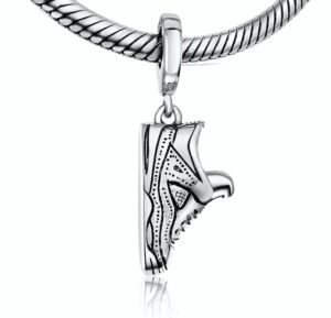 bolenvi runner marathon sneaker llector 925 erling silver pendant charm bead for pandora & similar charm bracelets or necklaces