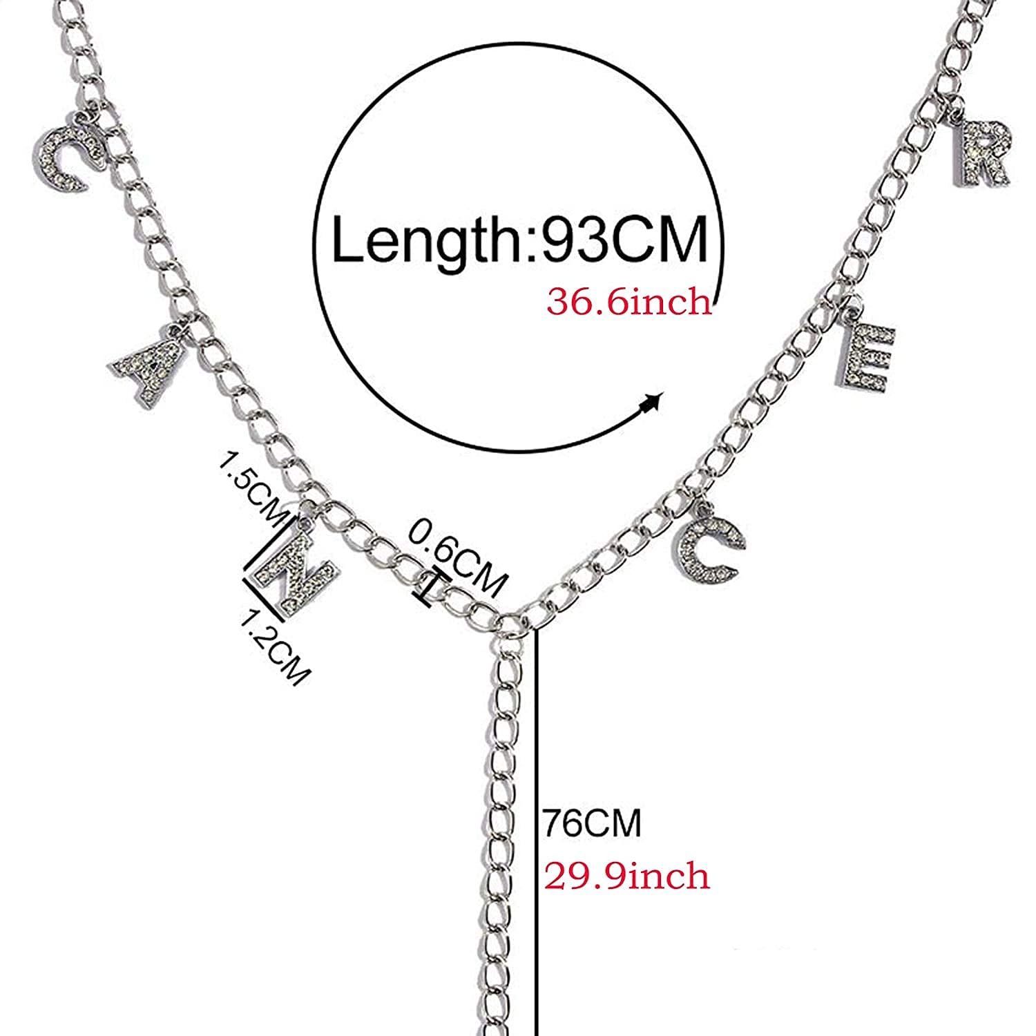 Rhinestone Pisces Constellation Letter Belly Chain Body Jewelry Metal Waist Chain Belt Lower Back Chain Crystal Thong G-String for Women (Pisces)