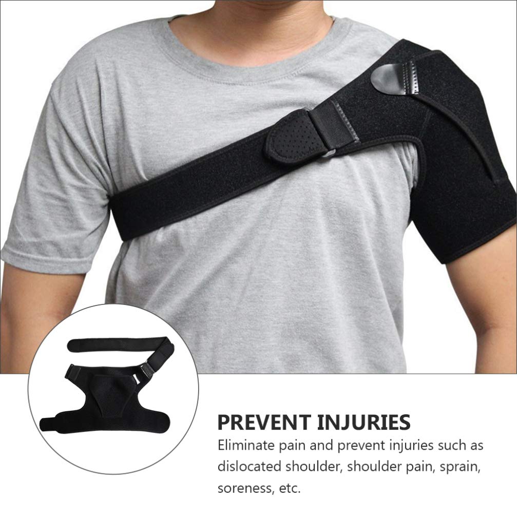 EXCEART Adjustable Shoulder Shield Shoulder Wrap Brace Shoulder Guard Brace Arm Immobilizer Sleeve Athletic Supporters for Men Shoulder Protection Brace Man SNR Supplies Cuff