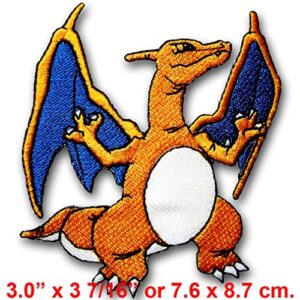 Verani Cartoon Patch Embroidered iron on Badge Dragon Lizadon