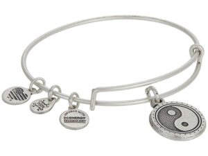 alex and ani a21ebyyrs,yin yang ii expandable bangle bracelet,rafaelian silver,silver, bracelets