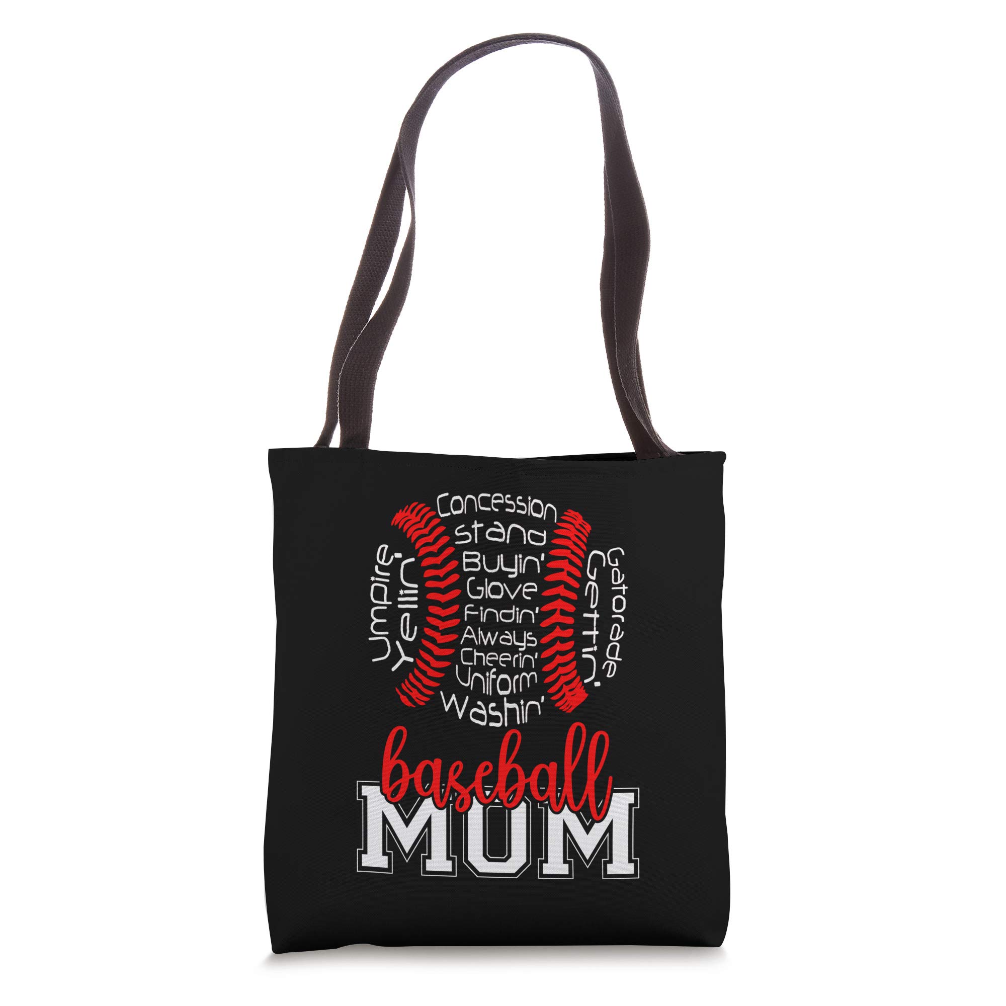 Baseball Mom Funny Sayings Tote Bag