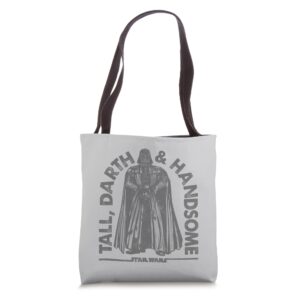 star wars darth vader tall darth & handsome tote bag