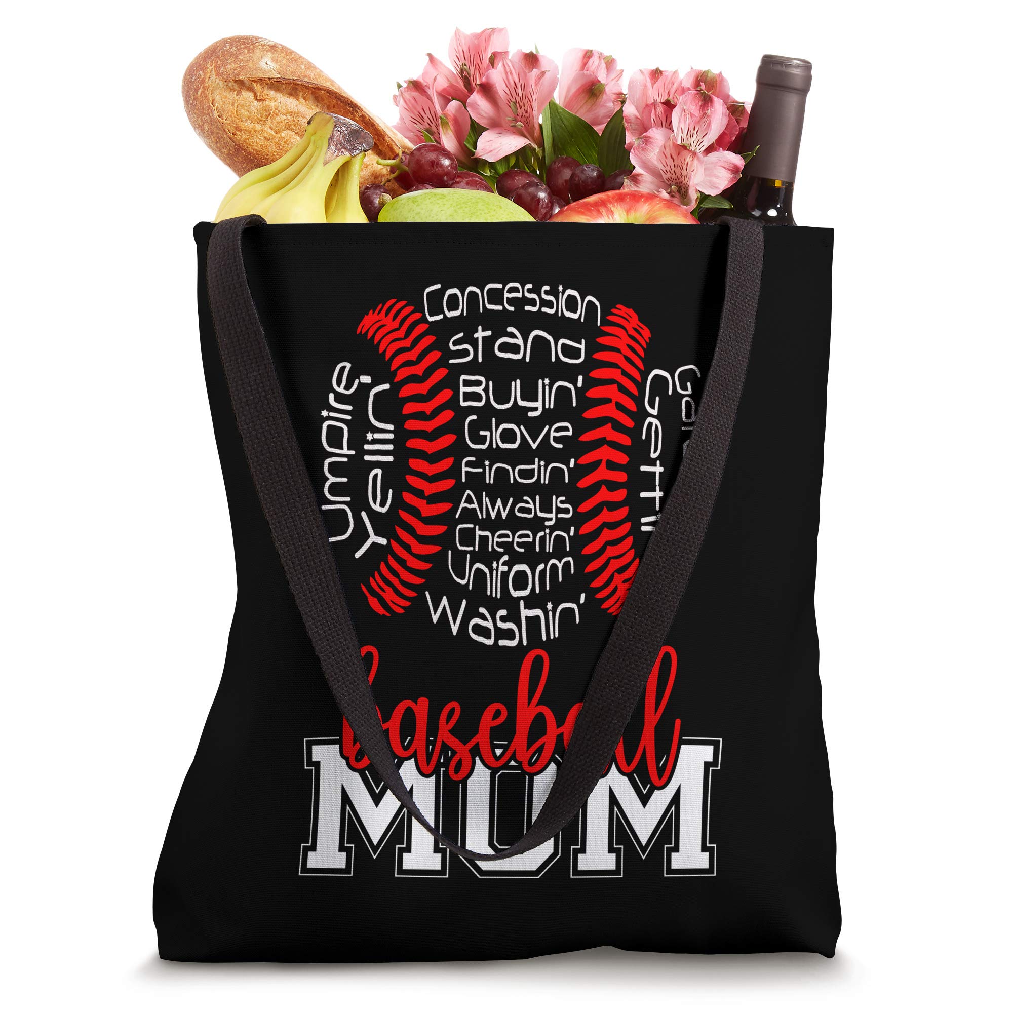 Baseball Mom Funny Sayings Tote Bag