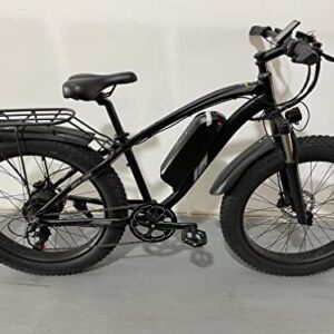 CEAYA Electric Bike Adults,1000W 48V 17Ah Battery 26'' Fat tire Electric Bicycle,7-Speed,Up to 40 Miles,Snow Beach Mountain E Bike