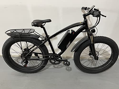 CEAYA Electric Bike Adults,1000W 48V 17Ah Battery 26'' Fat tire Electric Bicycle,7-Speed,Up to 40 Miles,Snow Beach Mountain E Bike