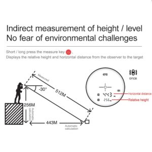 Golf Rangefinder Telescope 6X Laser Ranger Finder with Golf Slope, Rechargeable Range Finder for Hunting Shooting Golfing, 546 Yards Laser Rangefinder with Flag Pole Locking Vibration