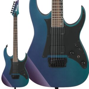 ibanez rg631alf rg axion label electric guitar, blue chameleon