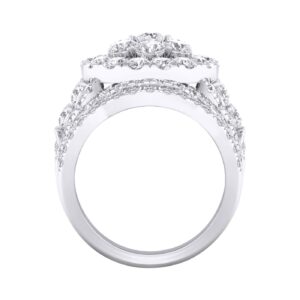 Love Collection 14kt White Gold Round Diamond Ladies 5.00Ct Diamond Wedding Engagement Ring (7.25)