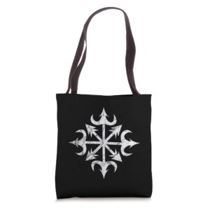 chaos, magic, star, symbol, arrow, occult, mysticism, sign, tote bag