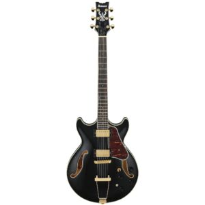 ibanez amh90 am artcore expressionist semi-hollowbody electric guitar, black