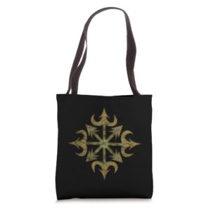 chaos, magic, star, symbol, arrow, occult, mysticism, sign, tote bag