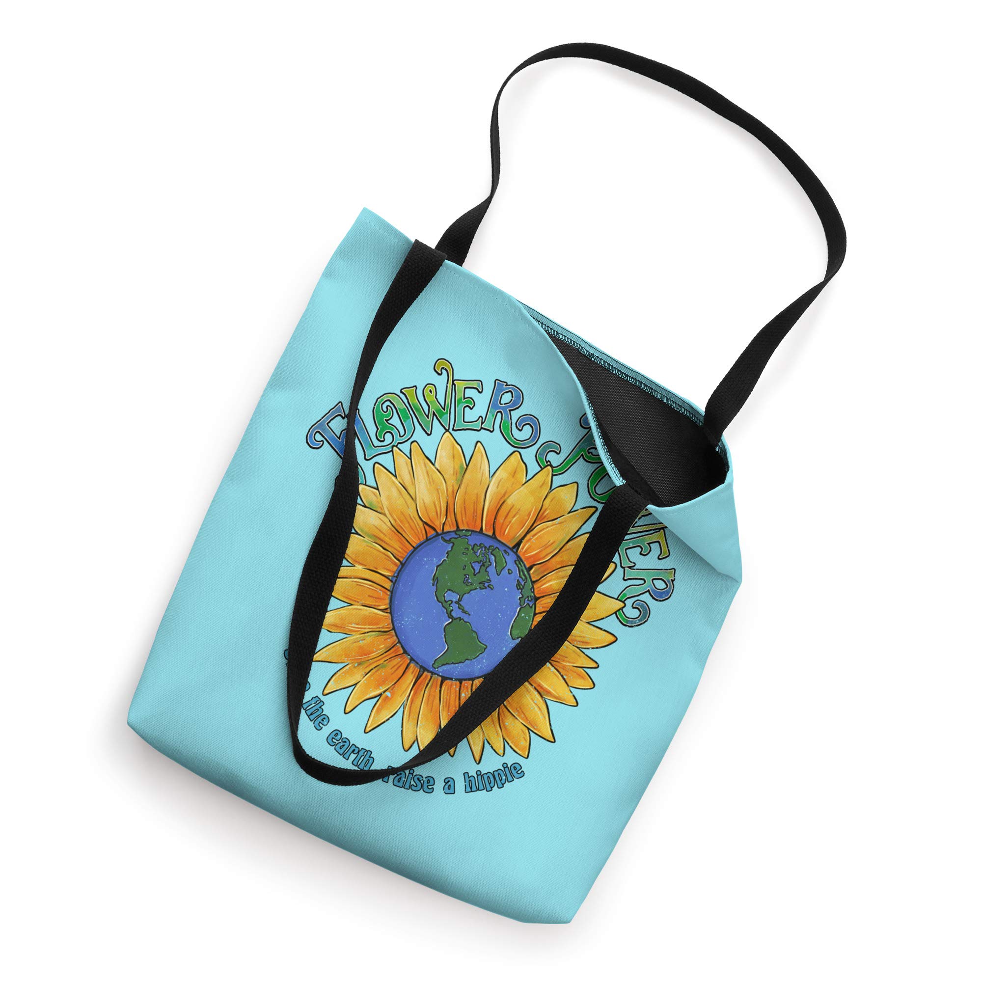 Hippie, BOHO, Flower Power, Save the Earth, Raise a Hippie Tote Bag