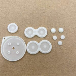 luminous conductive rubber pads replacement for for gba sp gameboy advance sp glow in the night